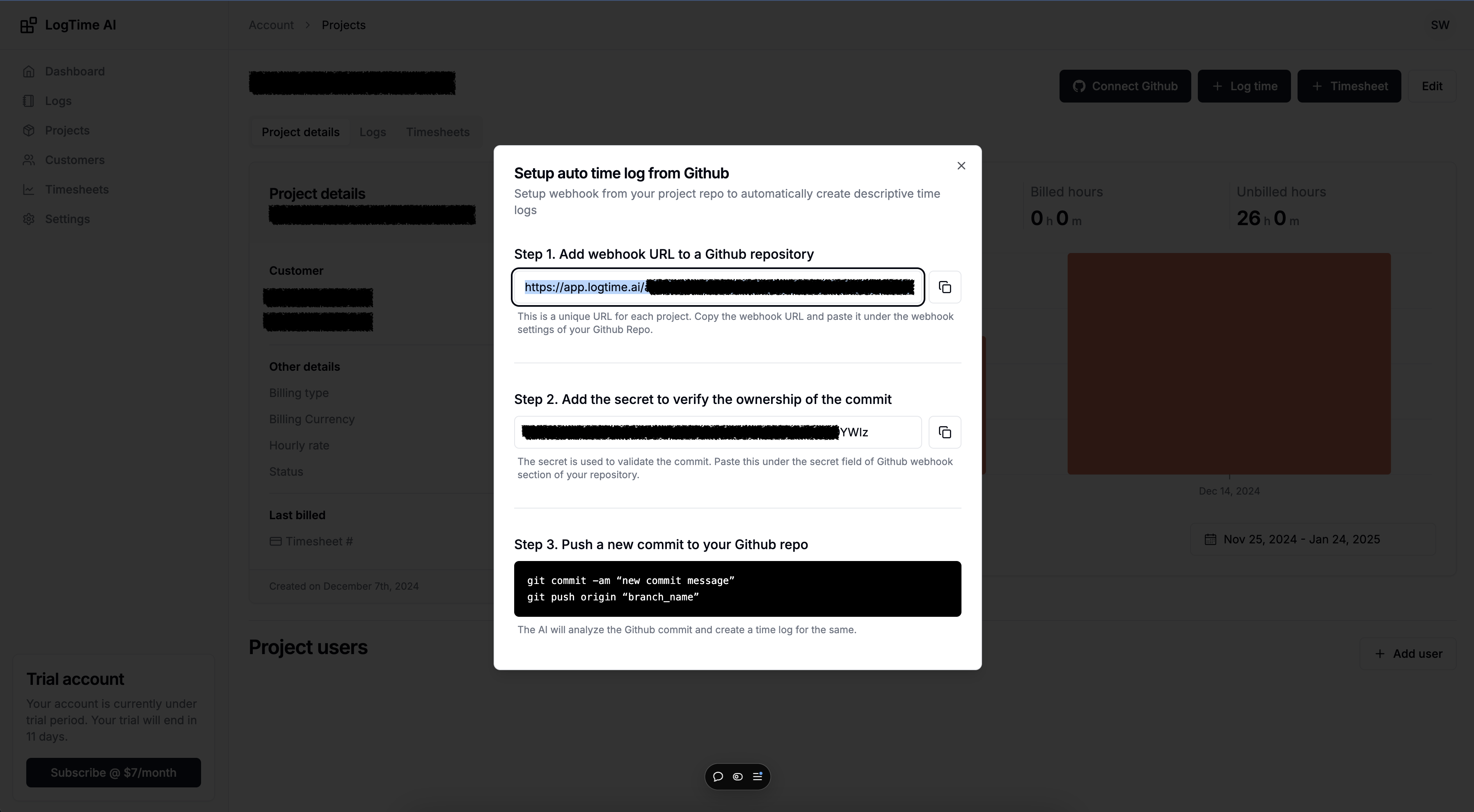 How To Automate Timesheet Logging With Github And Logtimeai Logtimeai 0132