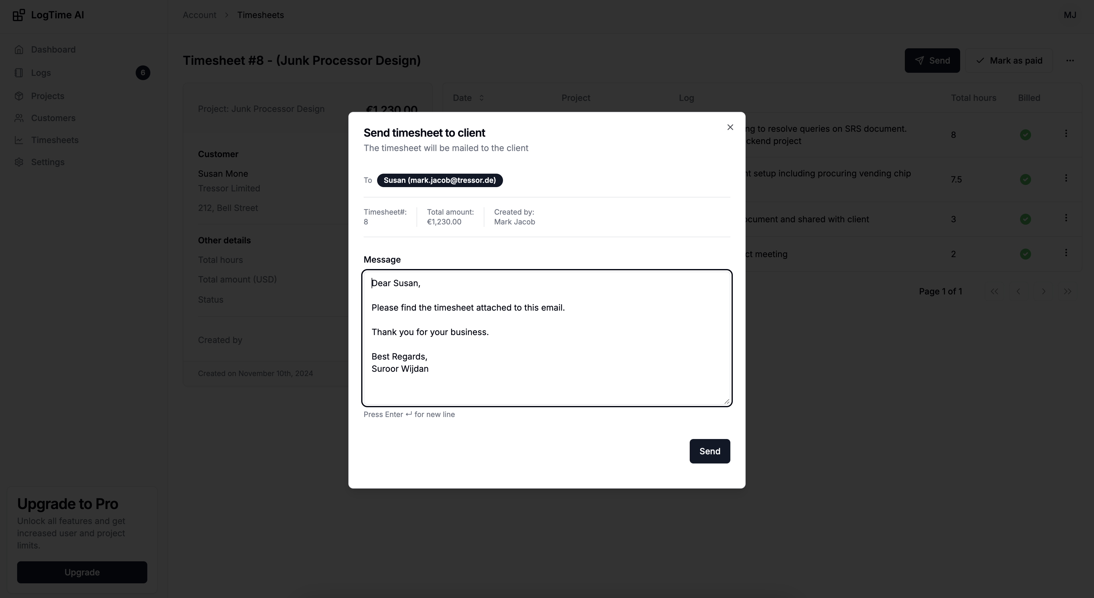 How to Generate Professional Timesheets for Client Billing - Complete Guide 2025 | logtime.ai